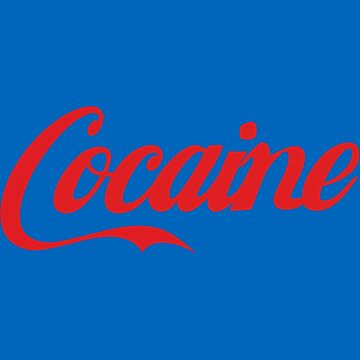 "Cocaine (Red) " Sticker for Sale by Shopunderr | Redbubble