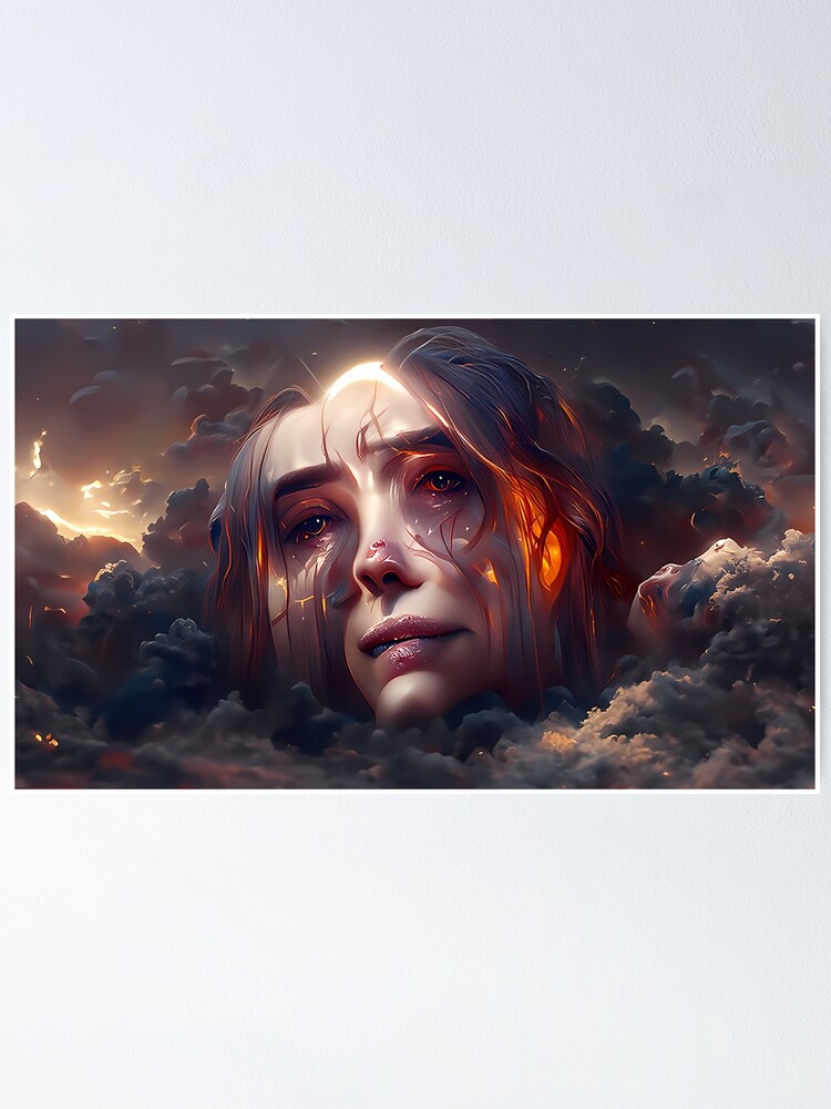 "Bipolar depression | AI art" Poster for Sale by MichelangeloAI | Redbubble