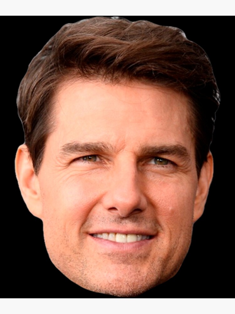 "Tom Cruise Face Cutout " Poster for Sale by LisYouStore | Redbubble