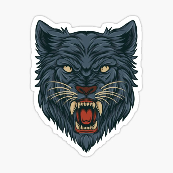 "wolf logo" Sticker for Sale by OBPRINTSHOPS | Redbubble