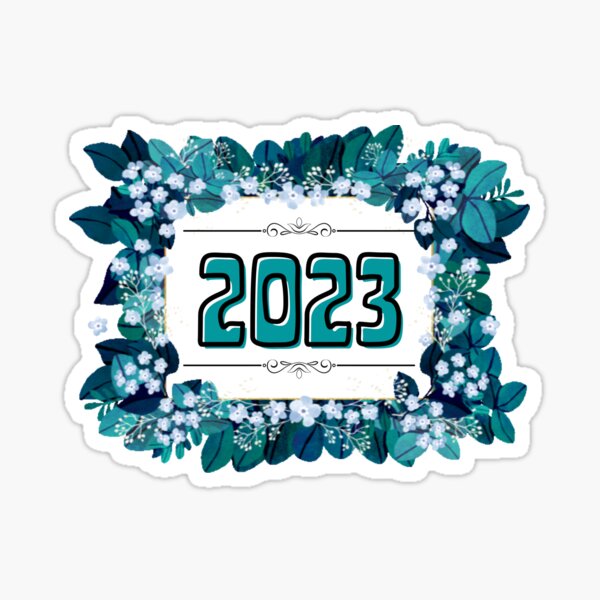 "2023 Year Happy new year " Sticker for Sale by Vavilonskaya | Redbubble