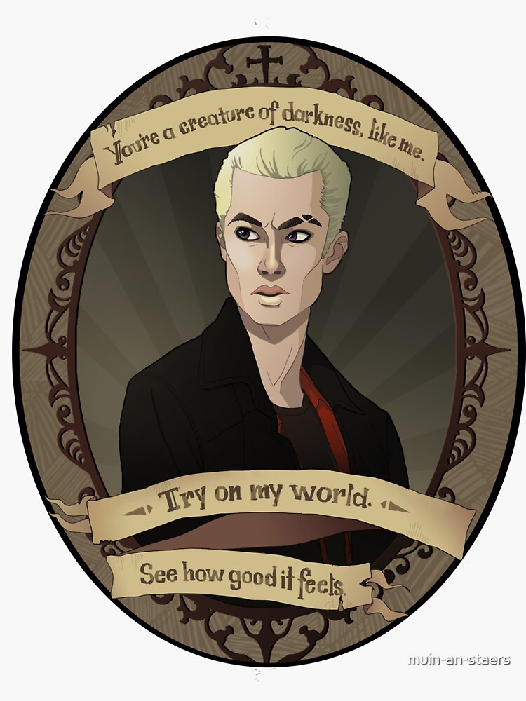 "Spike - Buffy the Vampire Slayer/Angel" Sticker by muin-an-staers ...