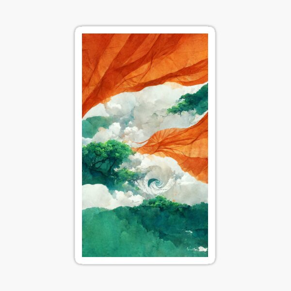 "Indian flag - Tiranga" Sticker for Sale by randomartist87 | Redbubble