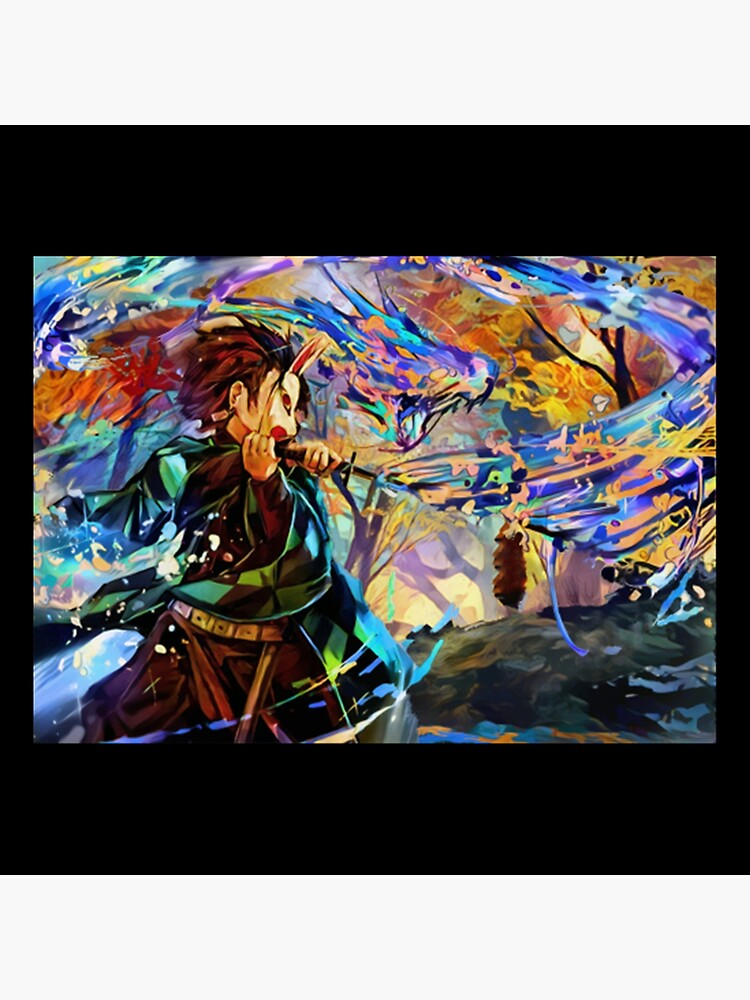 "Tanjiro Water Dragon DS Kimetsu No Yaiba" Photographic Print for Sale ...