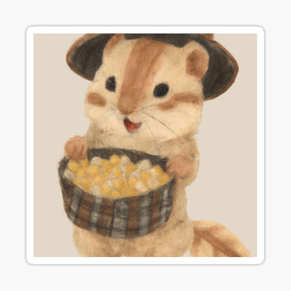 "Cute Baby Munchkin Animal Watercolor Painting" Sticker for Sale by ...