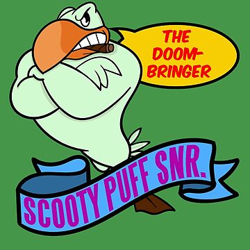 "Scooty Puff Sr - The Doom Bringer" Sticker for Sale by McPod | Redbubble