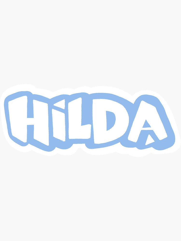 "Hilda Series: Hilda Title Logo" Sticker for Sale by Candy-Unicorn14 ...