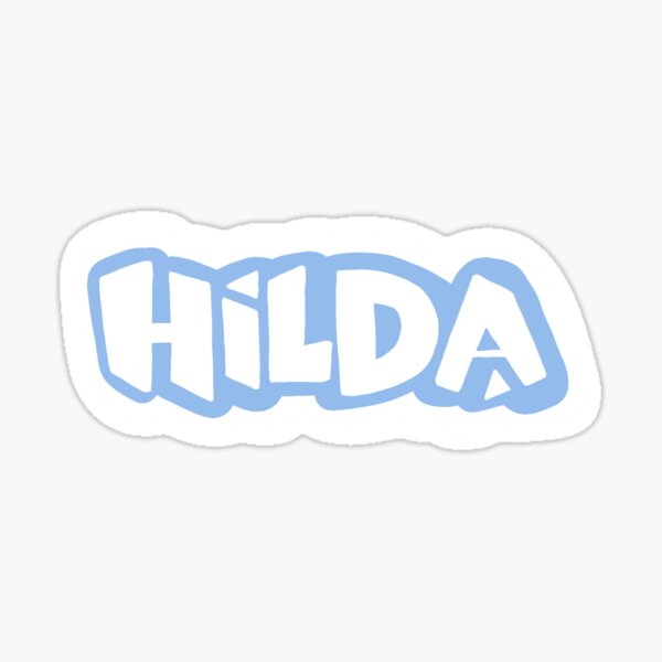 "Hilda Series: Hilda Title Logo" Sticker for Sale by Candy-Unicorn14 ...