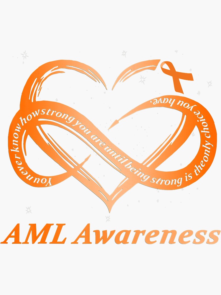 Pegatina «AML Warrior Estoy bien Conciencia de leucemia mieloide aguda ...