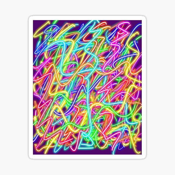 "Neon string" Sticker for Sale by bridgetshill | Redbubble