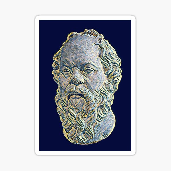 "Socrates Artwork " Sticker for Sale by Suyogsonar25 | Redbubble