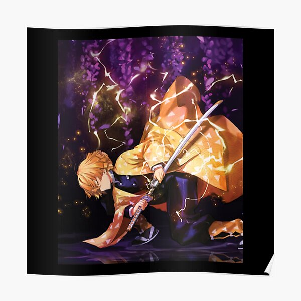 Poster « Kimetsu no Yaiba Zenitsu DS Kimetsu no Yaiba », par ...