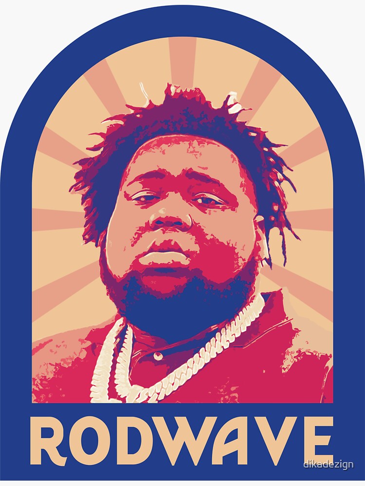 "Rod Wave" Sticker for Sale by dikadezign | Redbubble