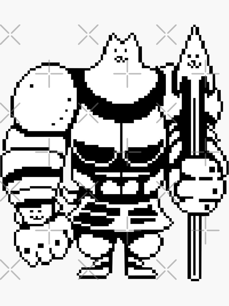 "Pass Through Ground Vast Remote Undertale Greater Dog Retro" Sticker ...