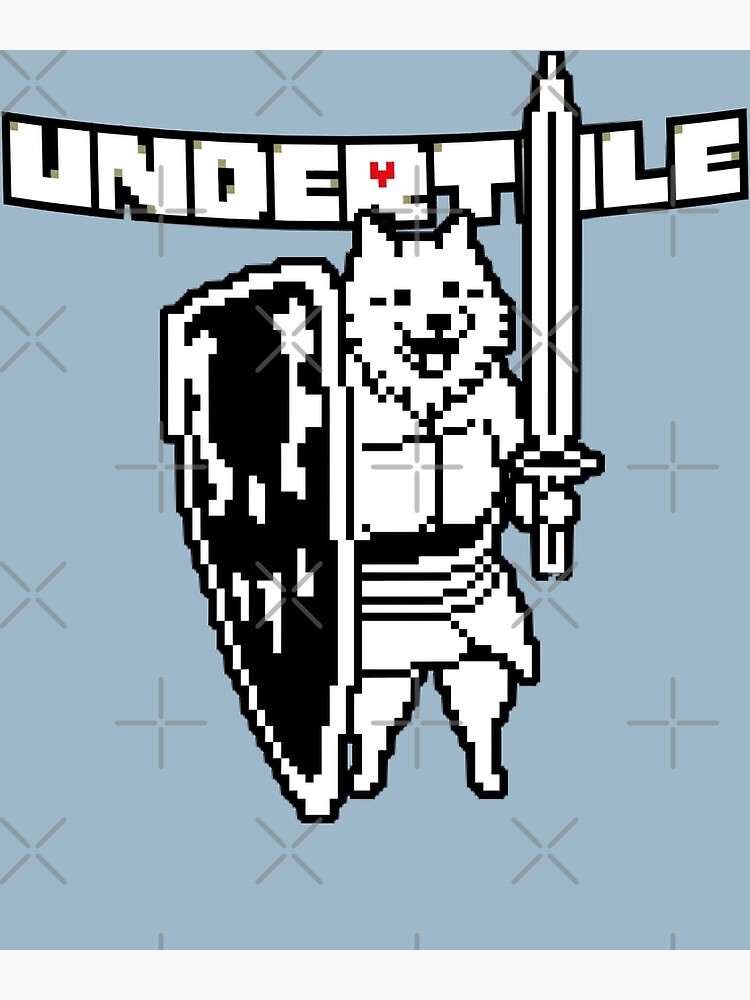 Póster «Pase a través del suelo Gran control remoto Undertale Lesser ...