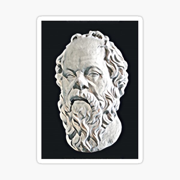 "Socrates Artwork " Sticker for Sale by Suyogsonar25 | Redbubble