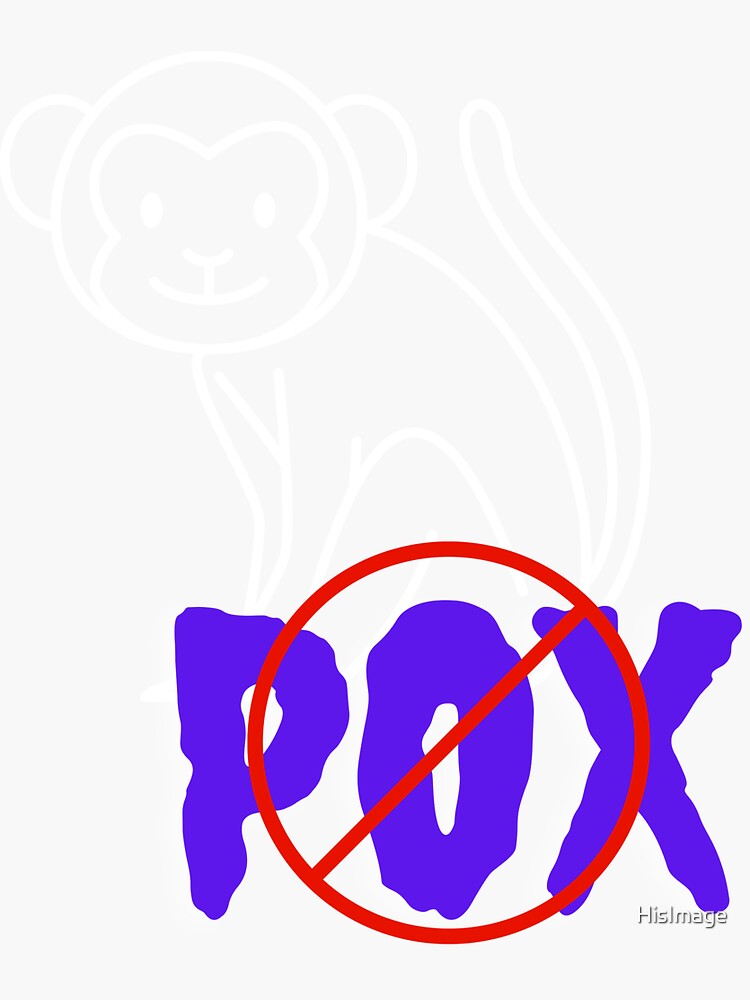"Monkeypox Awareness Design" Sticker for Sale by HisImage | Redbubble