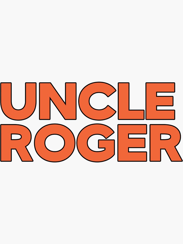 "Uncle Roger Merch Uncle Roger Long Sleeve " Sticker for Sale by ...