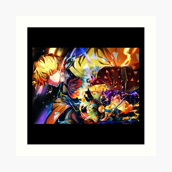 "Zenitsu of The Thunder DS Kimetsu No Yaiba" Art Print for Sale by ...