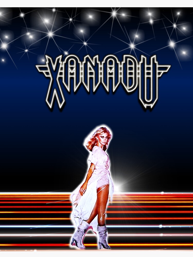 "Xanadu Olivia Newton-John" Sticker for Sale by MiriamBrayan | Redbubble