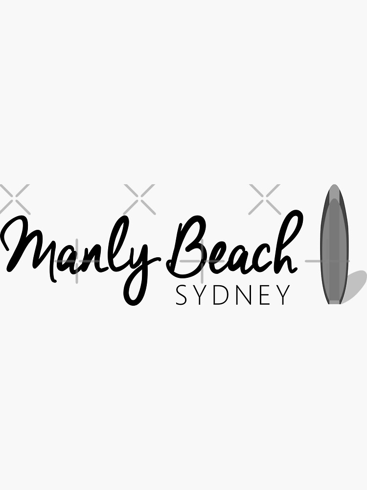 "Manly Beach Sydney Australia" Sticker for Sale by slimbirdy | Redbubble