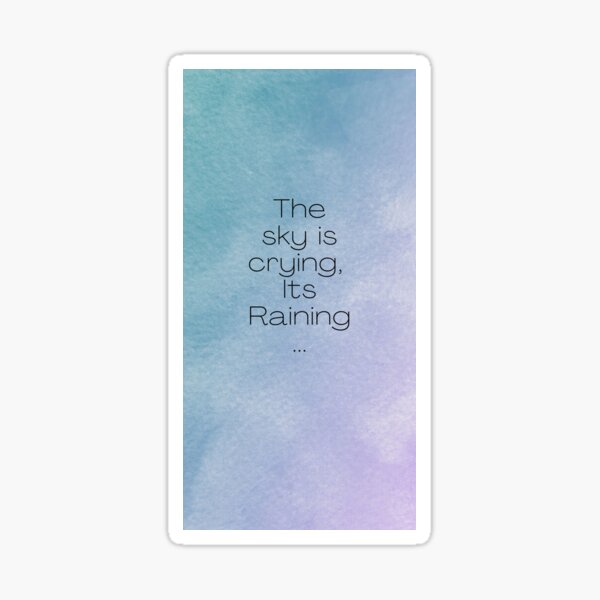 "Sky Raining" Sticker for Sale by butterrrfyyy | Redbubble