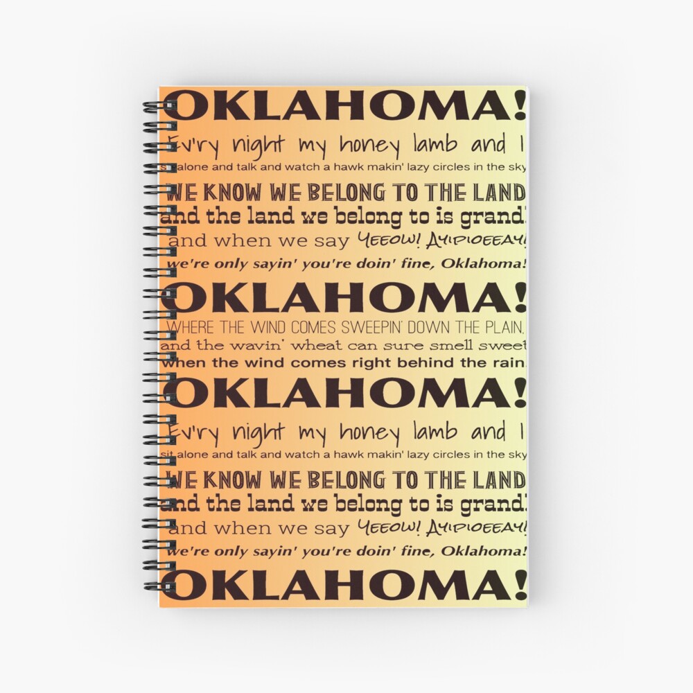 "Oklahoma!" Sticker for Sale by aileenmbergin | Redbubble