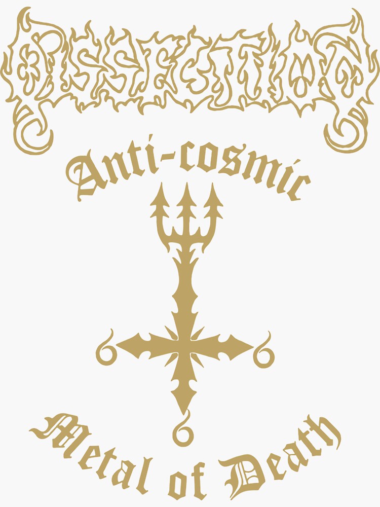 "DISSECTION BAND " Sticker for Sale by JimHeath | Redbubble