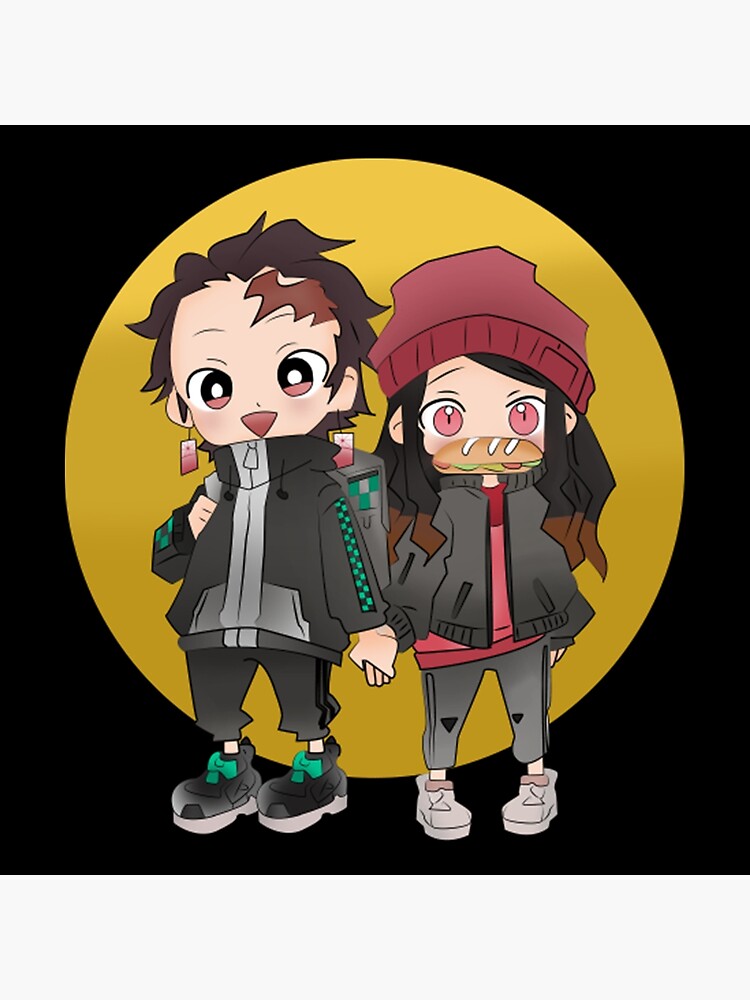 "DS tanjiro and nezuko DS Kimetsu No Yaiba" Art Print for Sale by ...