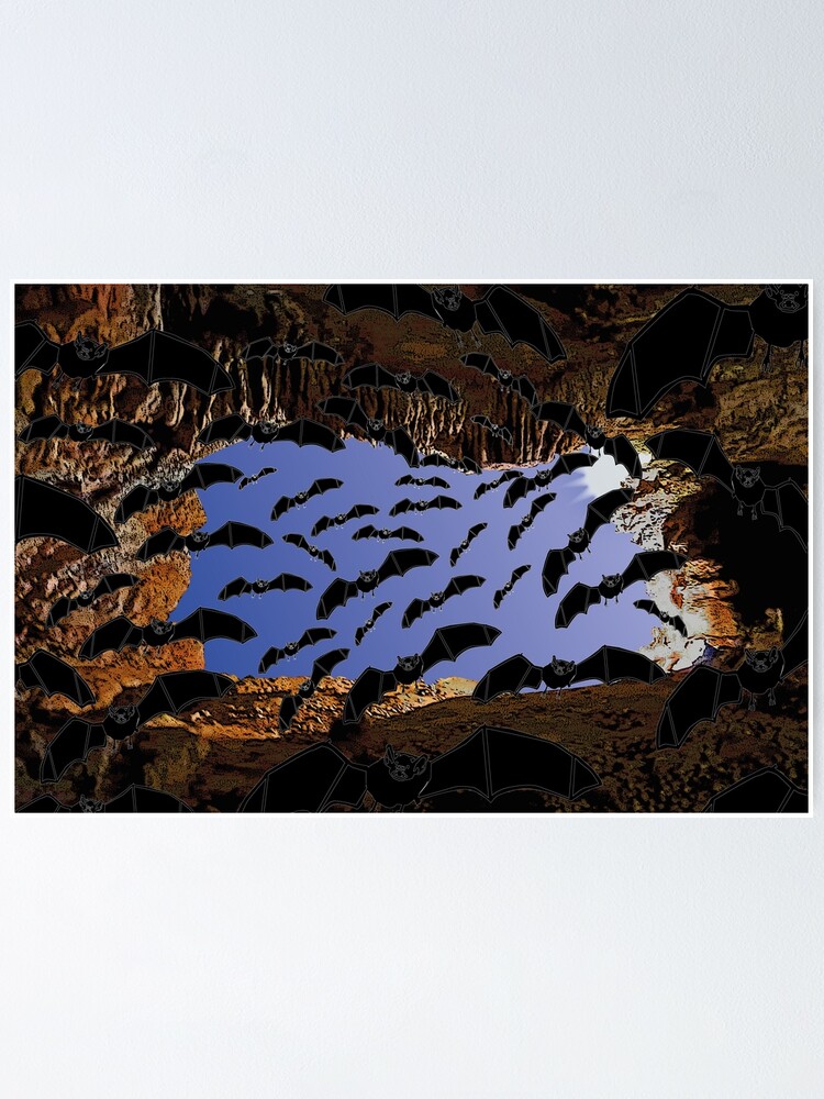 "BAT CAVE" Poster for Sale by ALICIALEE6 | Redbubble