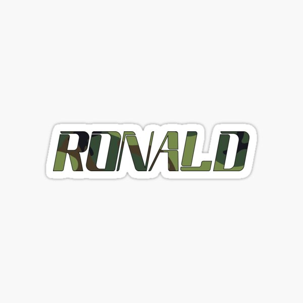 "RONALD Name III - My name is RONALD - typography name - Camo Vibe ...