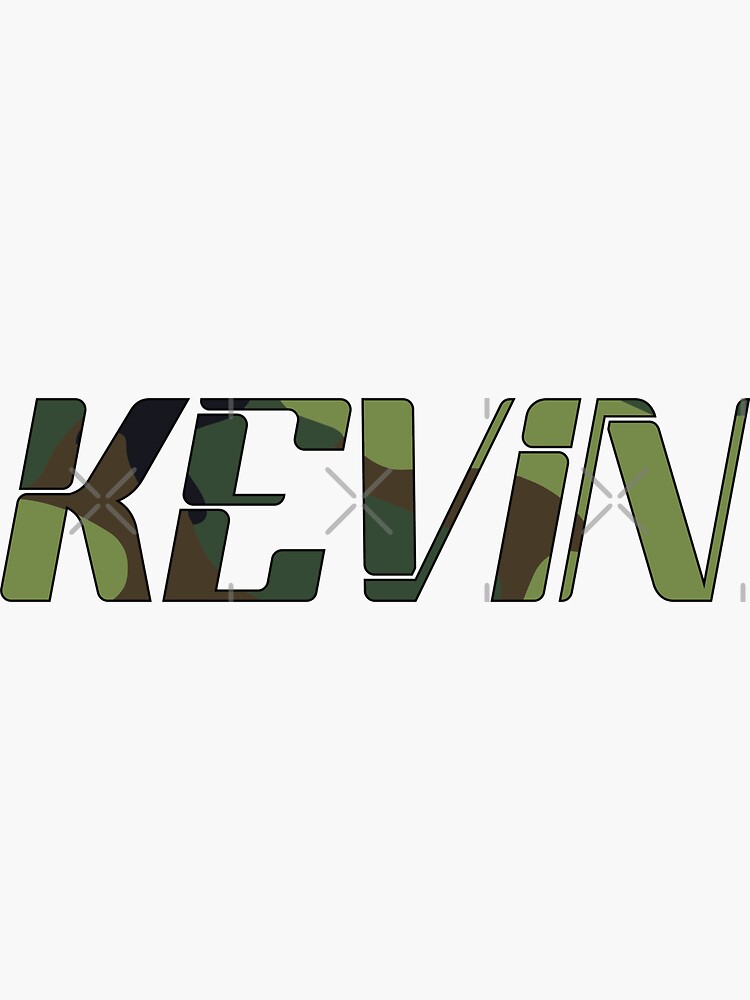 "KEVIN Name III - My name is KEVIN - typography name - Camo Vibe ...