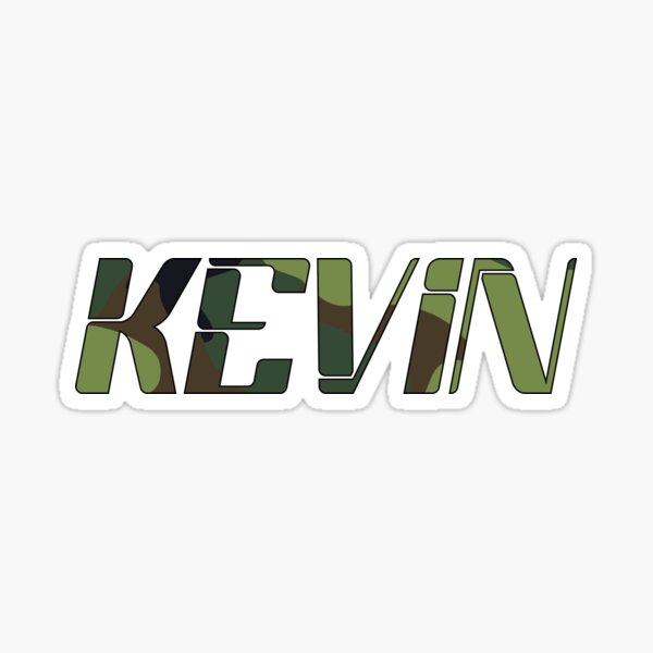 "KEVIN Name III - My name is KEVIN - typography name - Camo Vibe ...