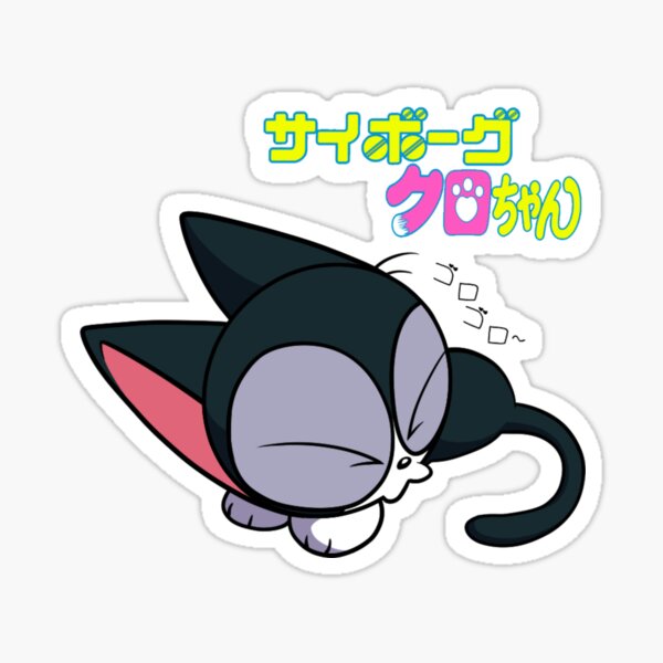 "Cyborg Kuro-chan [fanart]" Sticker for Sale by Blooblalah | Redbubble