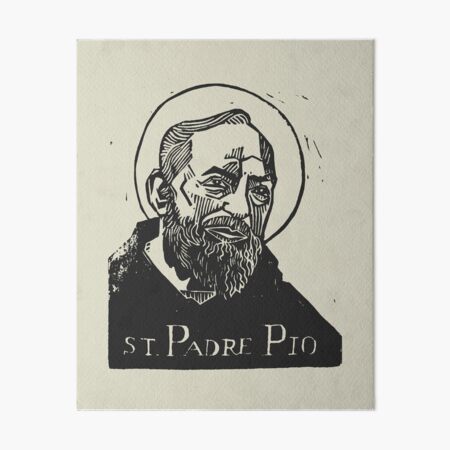 "Linocut vector art of St. Padre Pio. Catholic Saint. Feast day 23 Sep ...