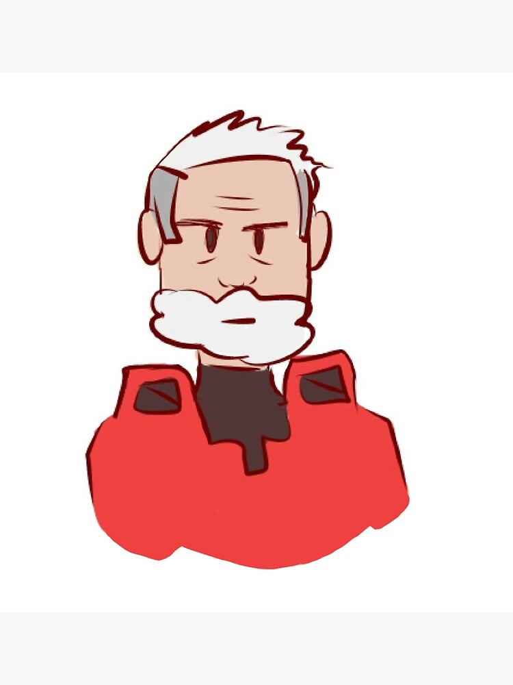 "Sarge Red vs Blue sticker" Sticker for Sale by SapphoBee | Redbubble