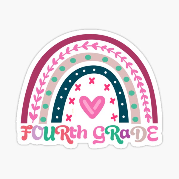 Pegatina «Cuarto Grado Rainbow Girls Teacher Team 4to Grado» de ...