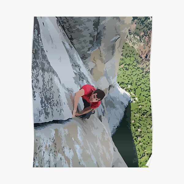 "Alex Honnold Free Solo El Cap Painting" Poster for Sale by gktb ...