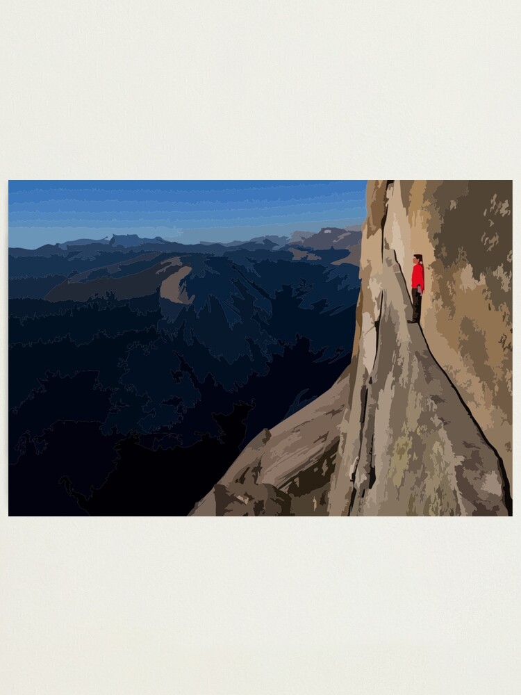 "Alex Honnold Thank God Ledge Half Dome Solo Painting" Photographic ...