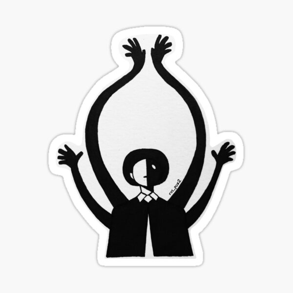 "Shadow Janus (extra arms) - Sanders Sides" Sticker for Sale by Ros ...