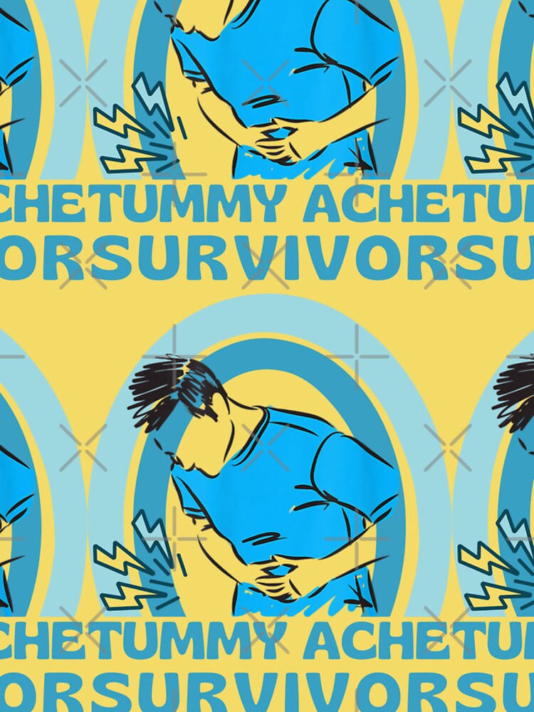 Funda de iPhone «Sobreviviente de dolor de barriga. Meme de enfermedad ...