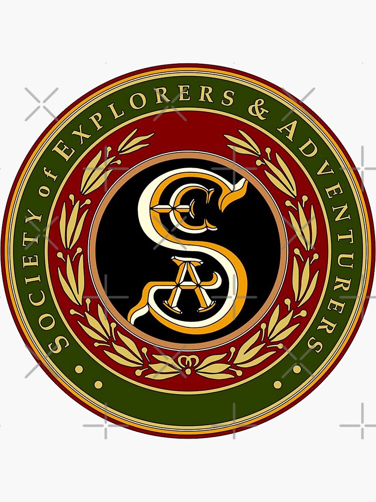 "Society of Explorers and Adventurers " Sticker for Sale by Kolibali ...