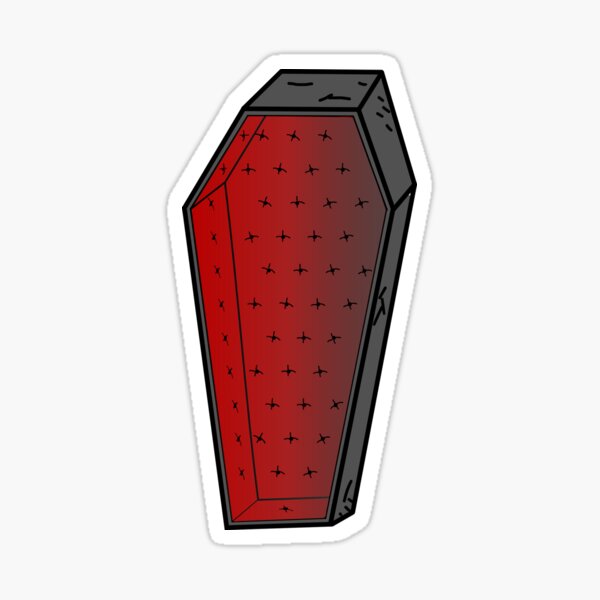 "Coffin " Sticker for Sale by corpsedaddy | Redbubble