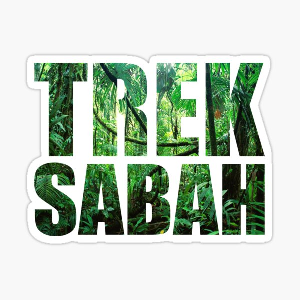 "Sabah Malaysia Jungle Trek" Sticker for Sale by ReTRAVELMerch | Redbubble