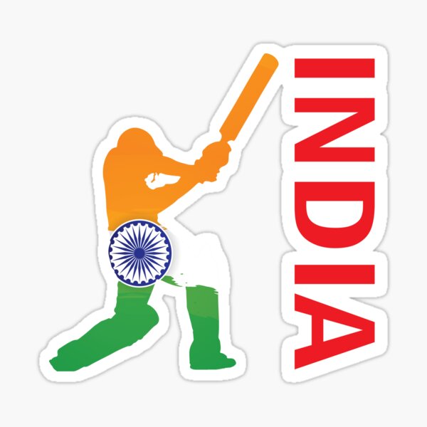 "India Flag and Batsman - Indian Cricket Fan Flag | India Cricket Team ...