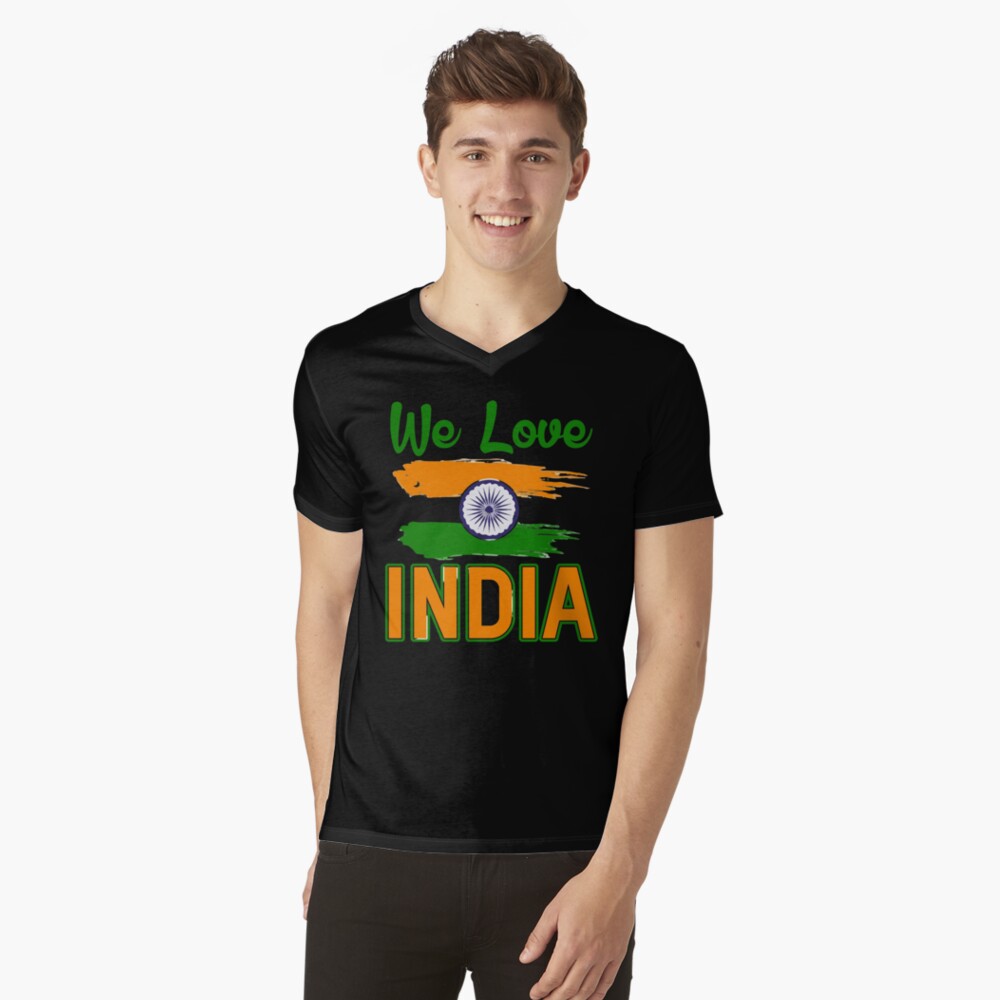 "Tiranga, We Love India" Sticker for Sale by MeticArts | Redbubble