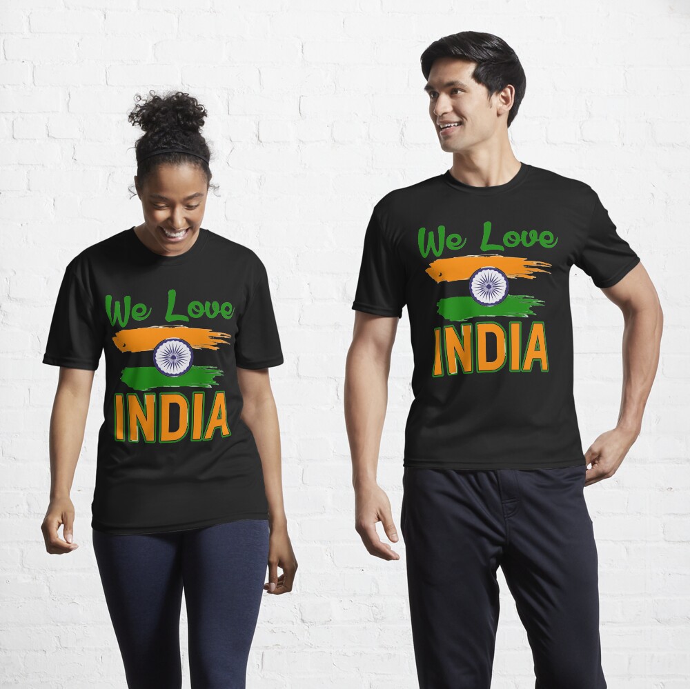 "Tiranga, We Love India" Sticker for Sale by MeticArts | Redbubble