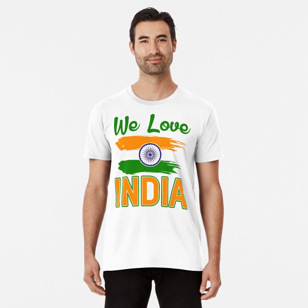 "Tiranga, We Love India" Sticker for Sale by MeticArts | Redbubble