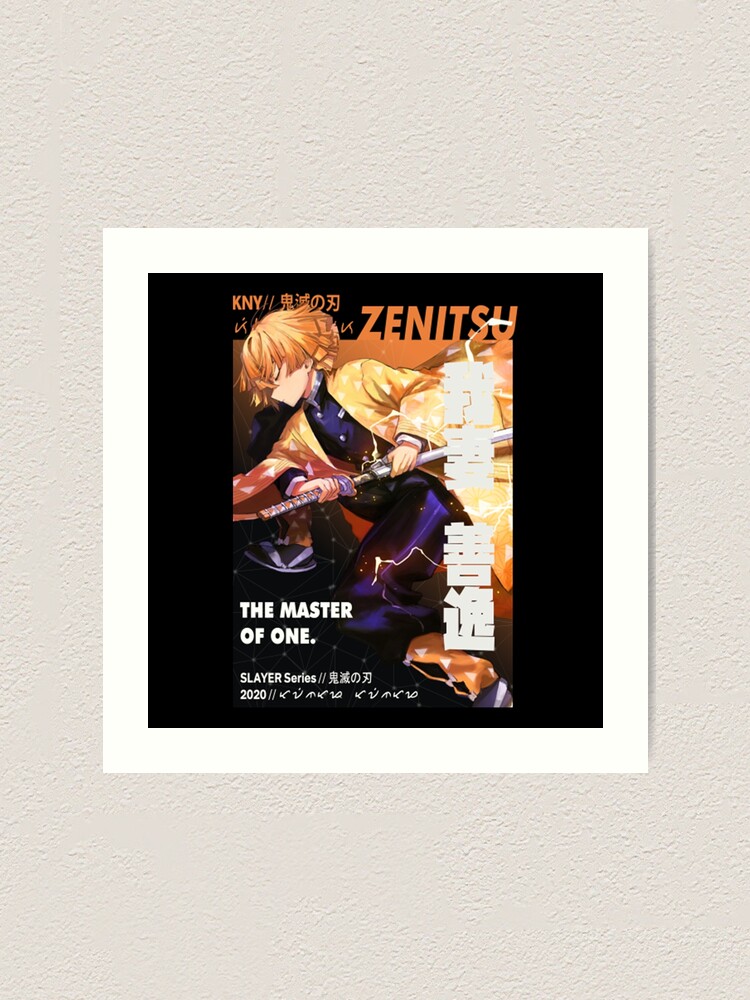 "Zenitsu Agatsuma DS Kimetsu No Yaiba" Art Print for Sale by ...