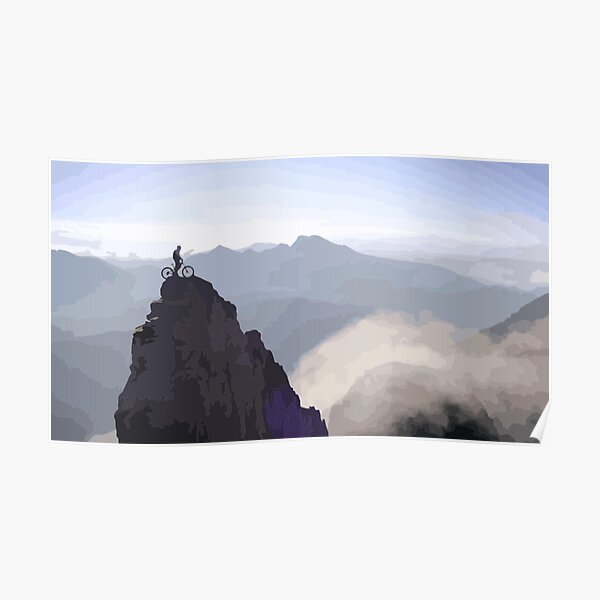 "Danny Macaskill The Ridge Painting" Poster for Sale by gktb | Redbubble